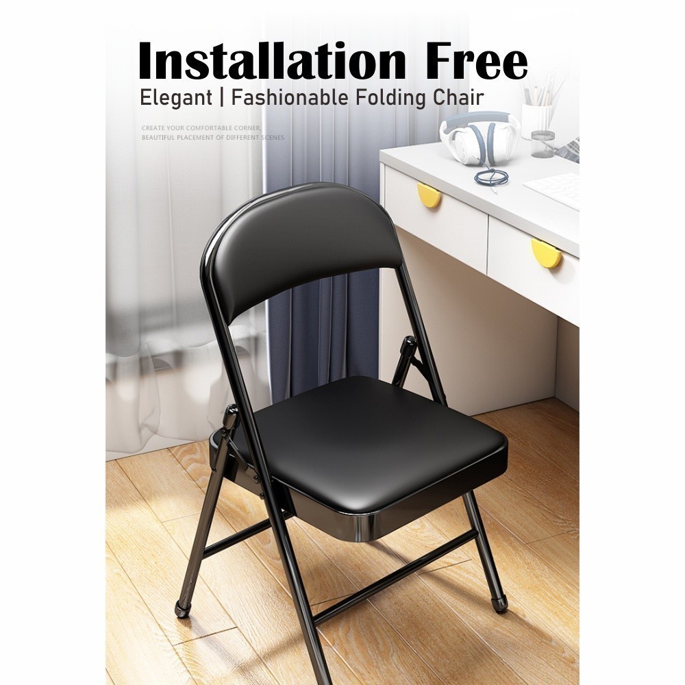 🇸🇬Koala Home🔥Foldable Chair Folding Chair Waterproof Seat Designer ...