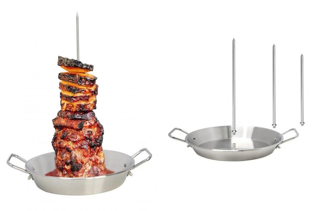 {Newcat} Shawarma Holder with Handle Shish Kebab Skewers 9 Inch ...