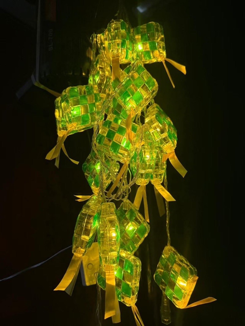 [RAYA 2025] 10L/20L 55/80mm Crystal Ketupat LED Chasing Decoration ...