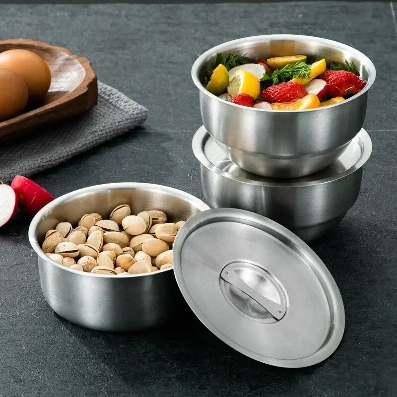Stainless Steel Steamed Stew Bowl - Heat Resistant Soup Bowl - Steamed ...