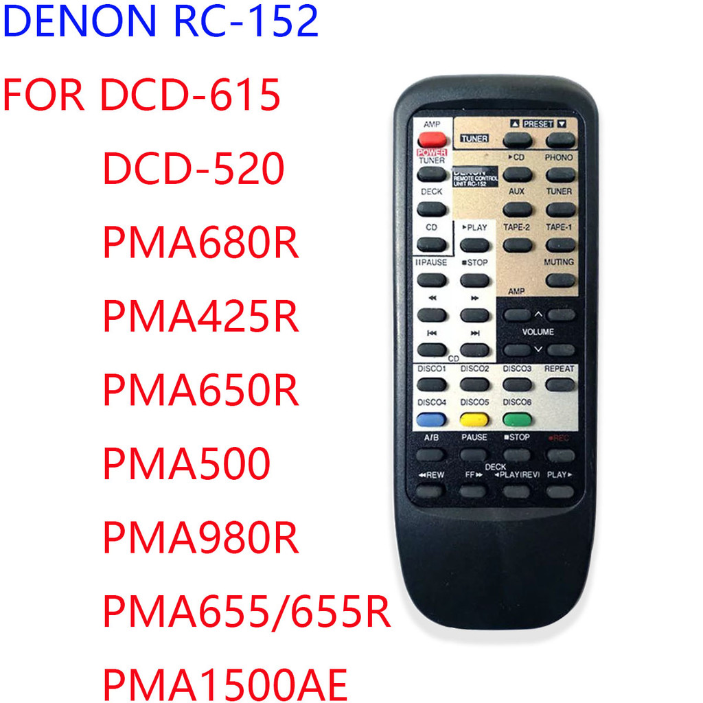 New Remote Control RC-152 for DENON DCD520 DCD615 PMA425R PMA650R ...