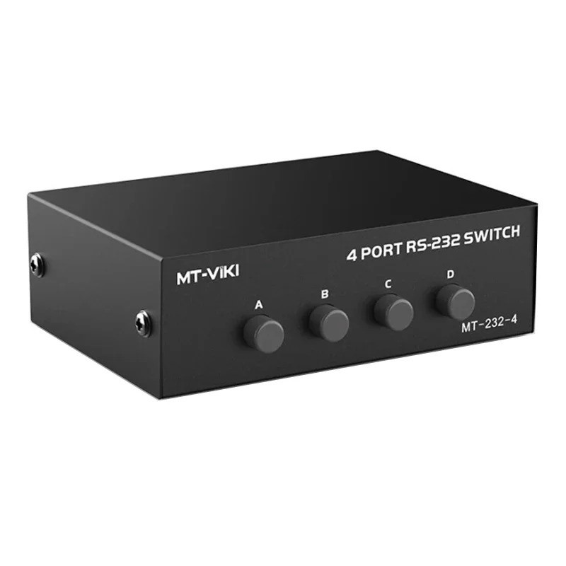 Serial DB9 Pin RS232 Switcher 4 in 1 out Bidirectional switch (1 host ...