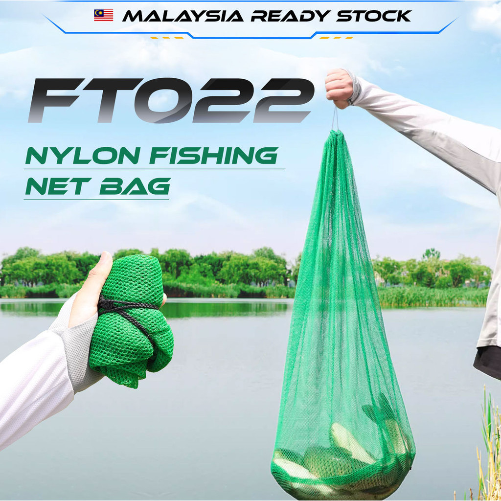 【MR.T】FT022 Jaring Simpan Ikan Nylon – Lightweight Fishing Net Bag Beg ...