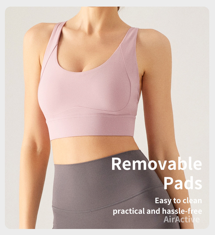 AirActive EssenceFlow Bra [With Removable Pads] Barely-There Fabric Seamless Clasp Design ...