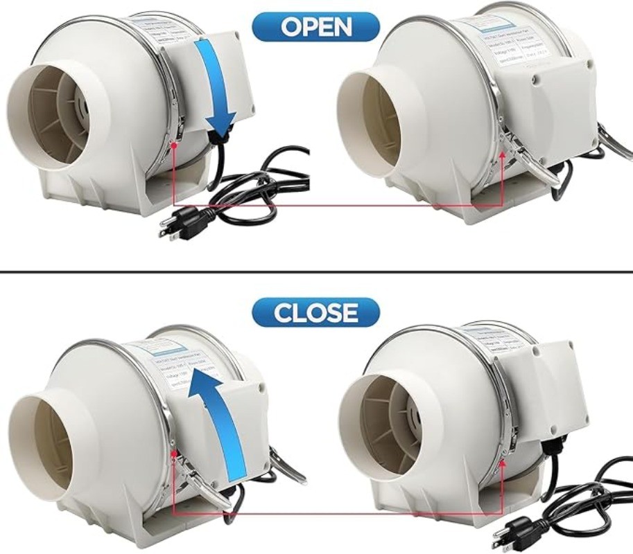 Exhaust fan Ventilation Exhaust Fan Inline Duct Booster Industrial ...