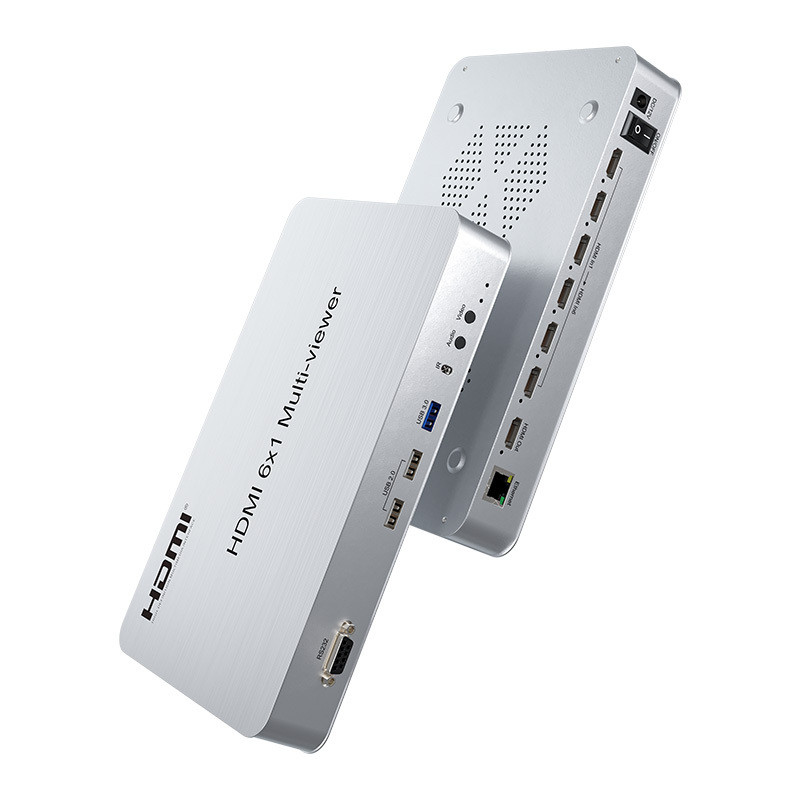 6x1 HDMI KVM Multi Viewer 3 5 6 in 1 Out Channel Video Multiplexer ...