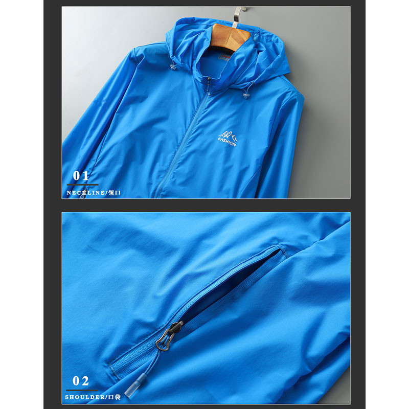 Men UV Jacket Quick-drying Sun Protection Jacket Lightweight Jackets ...