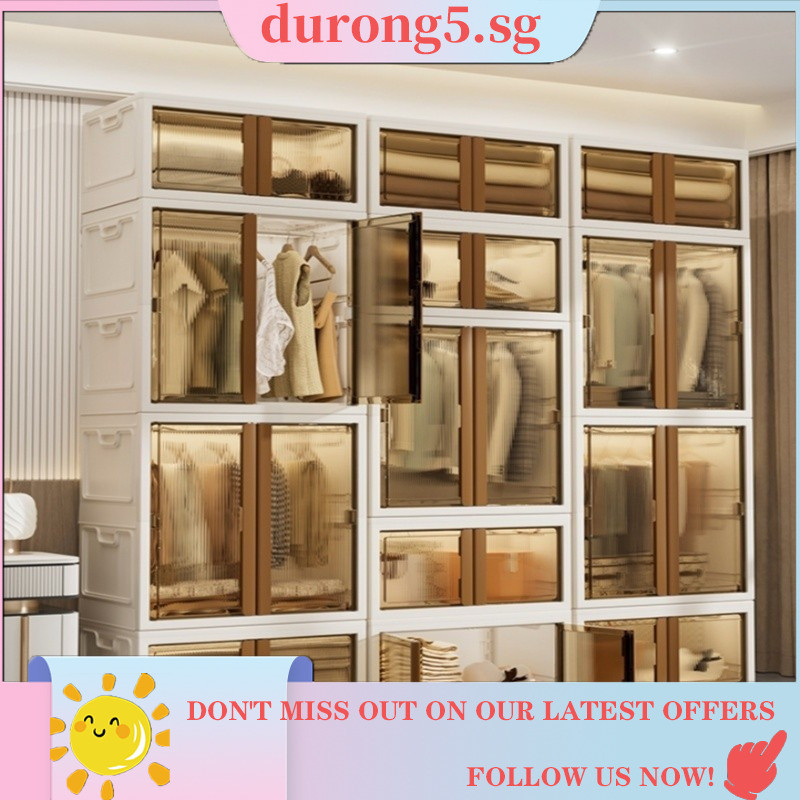 durong5.sg Simple Assembly Household Bedroom Hanging Clothes Storage ...
