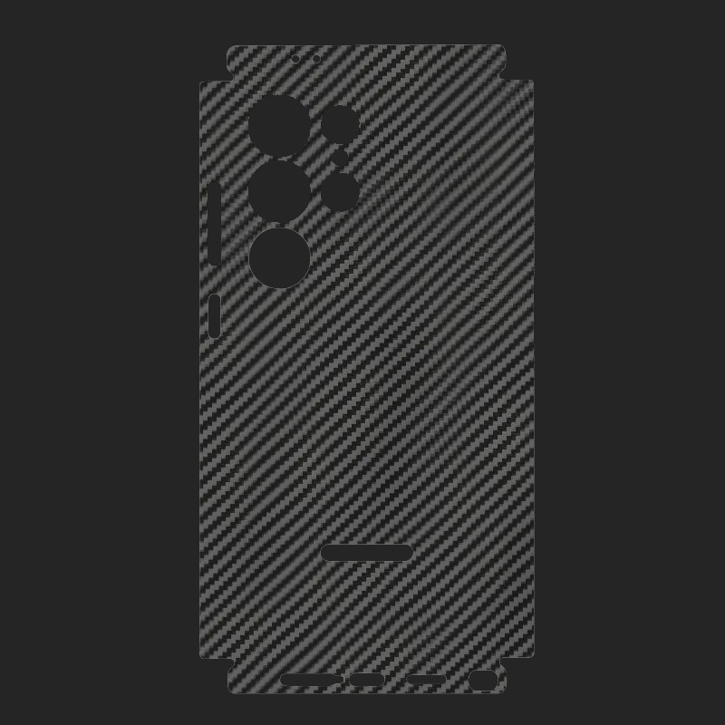 3D Carbon Fiber Skins Full Body Phone Sticker For SAMSUNG Galaxy S24 ...
