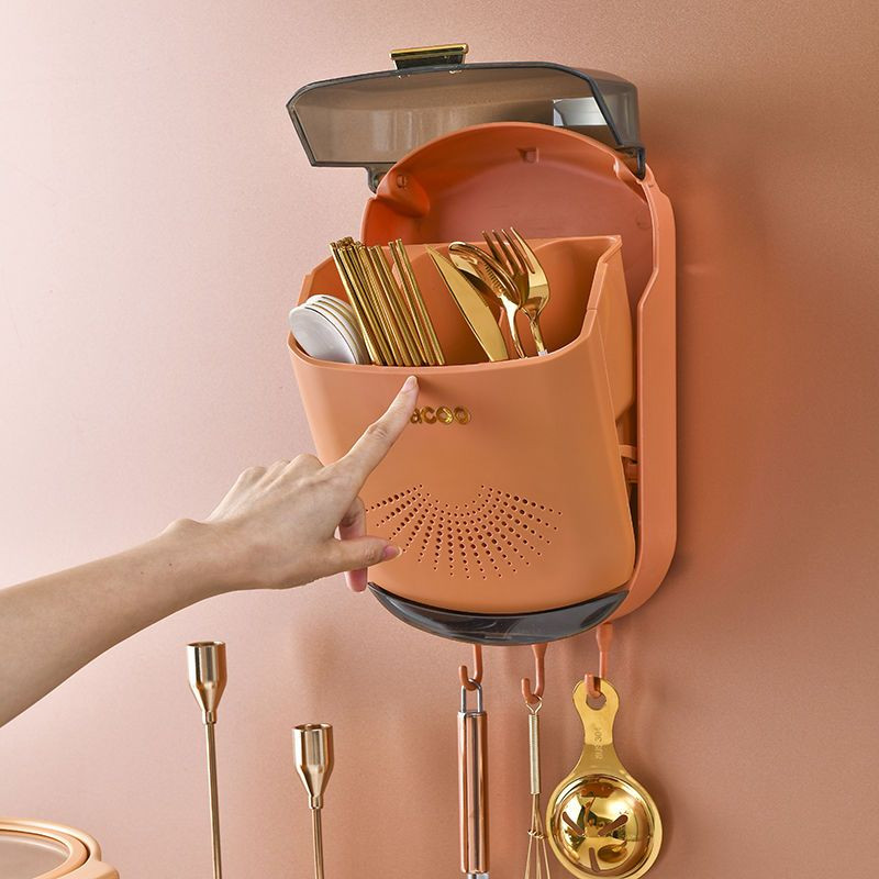 Chopstick Barrel Wall-mounted Kitchen Special Storage Box Mildew-proof ...