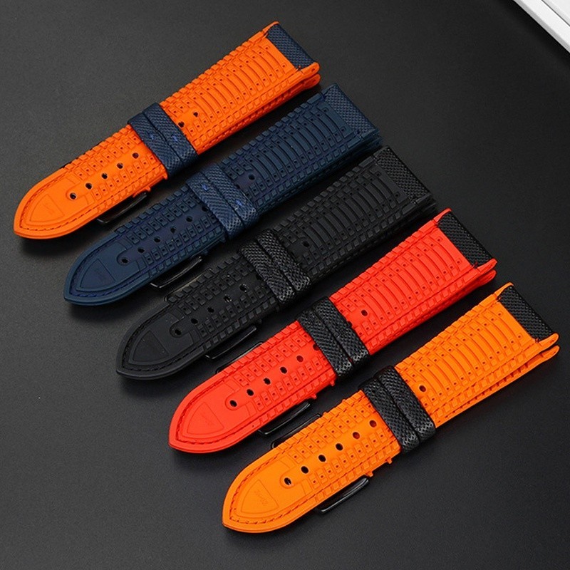 19/20/21/22/23/24mm Universal Watch Band Replacement Nylon Rubber ...