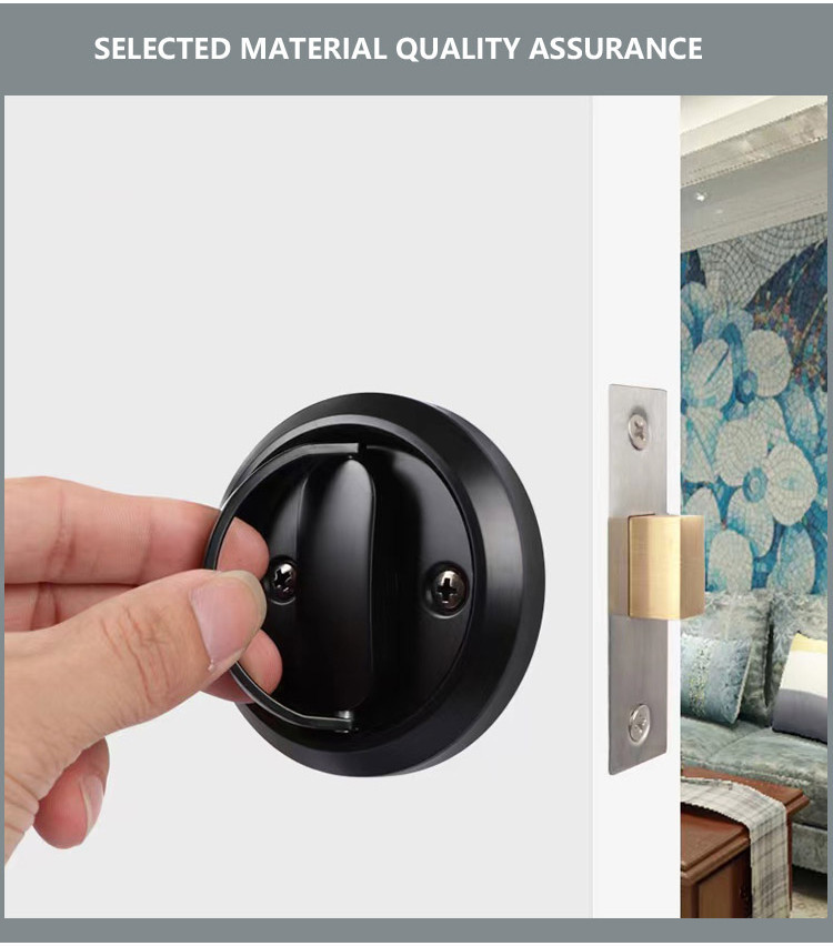 304 Stainless Steel Invisible Door Lock Bedroom Household Universal ...