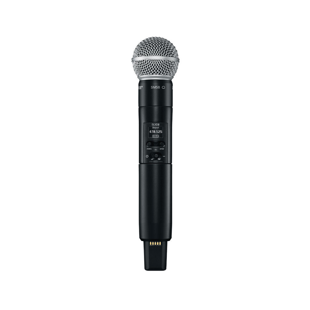 SHURE SLXD2/SM58 Wireless Handheld Microphone Transmitter with SM58 ...
