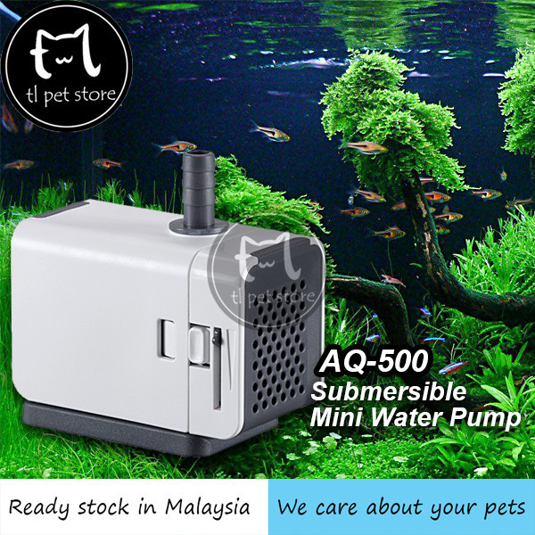 AQ-500 Aquarium Mini Water Pump Pam Air Akuarium Tangki Ikan Fish Tank ...