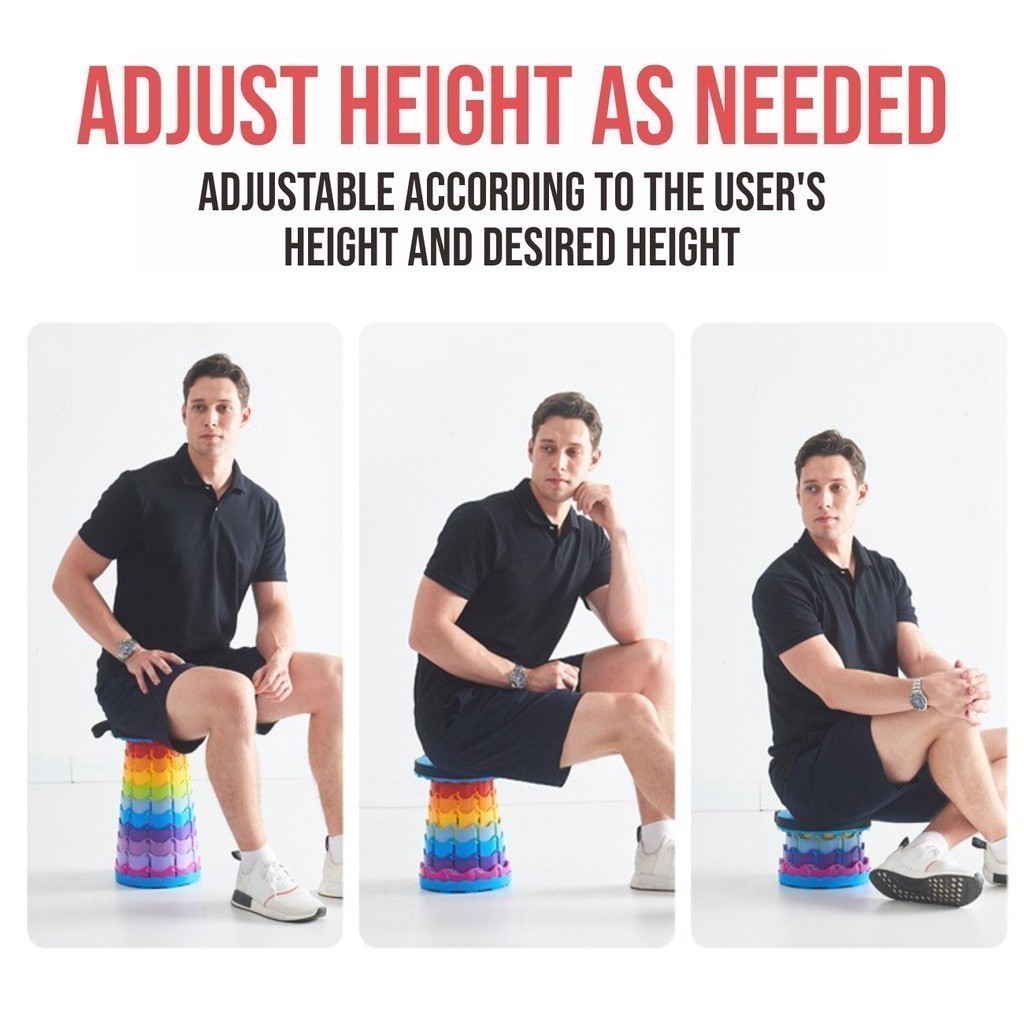 🇸🇬Koala Home🔥Foldable Stool Collapsible Portable Stool Telescopic ...