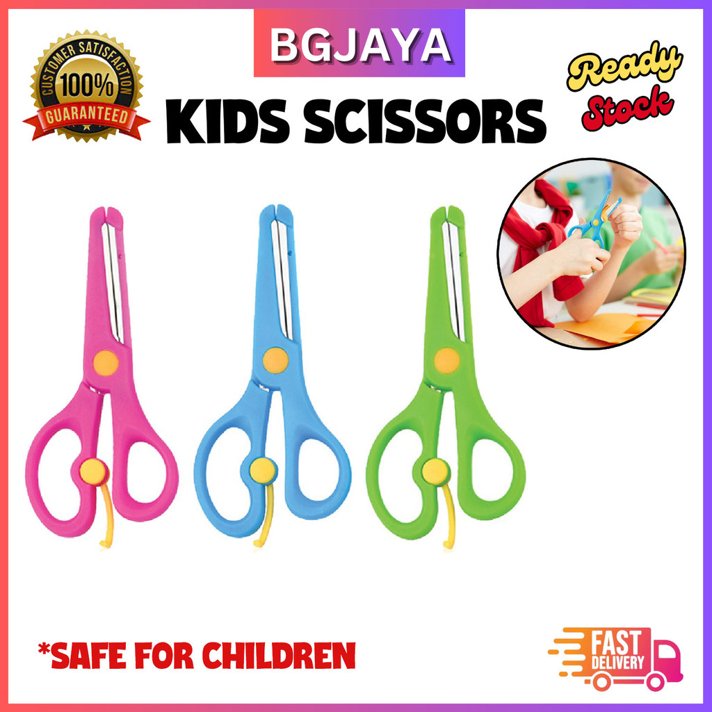 Children's Scissors Safety Stationery Paper Cutting For Student Art Diy ...