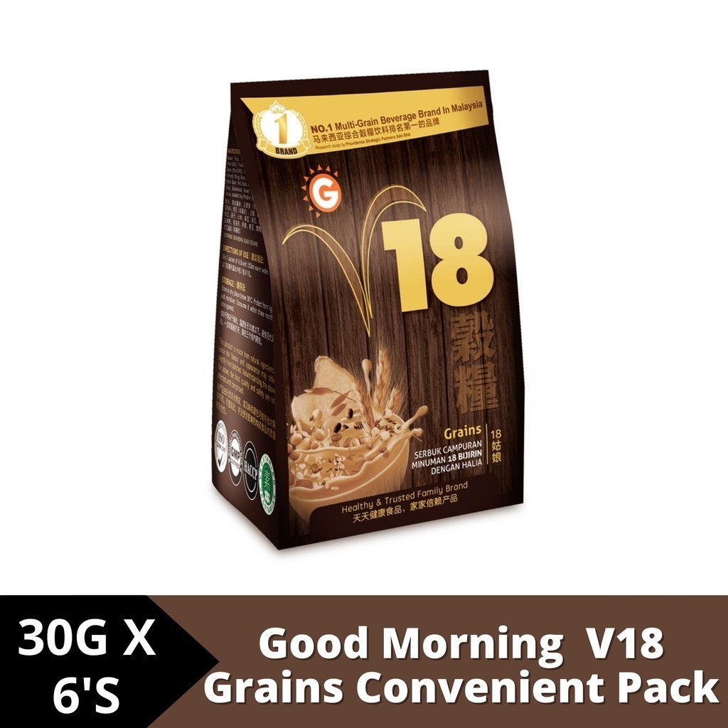 Good Morning V18 Grains Convenient Pack - (30g X 6's) | Shopee Singapore