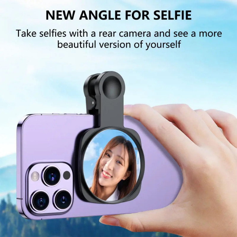 Phone Camera Reflection Lens Clamp Kit - Universal HD Lens - Portable ...