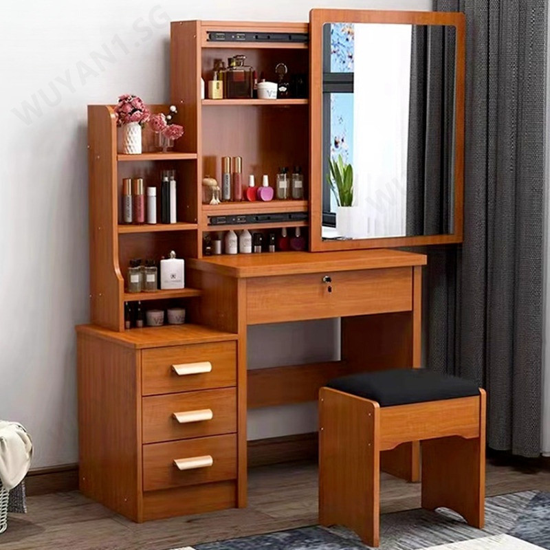Dressing Table Modern Simple Makeup Table Small-Sized Storage Cabinet ...