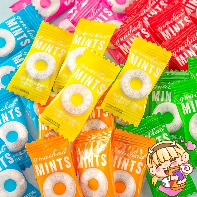 [MINTS] Mint Candy Multi-flavored Circle Candy High-value Whistle Candy ...