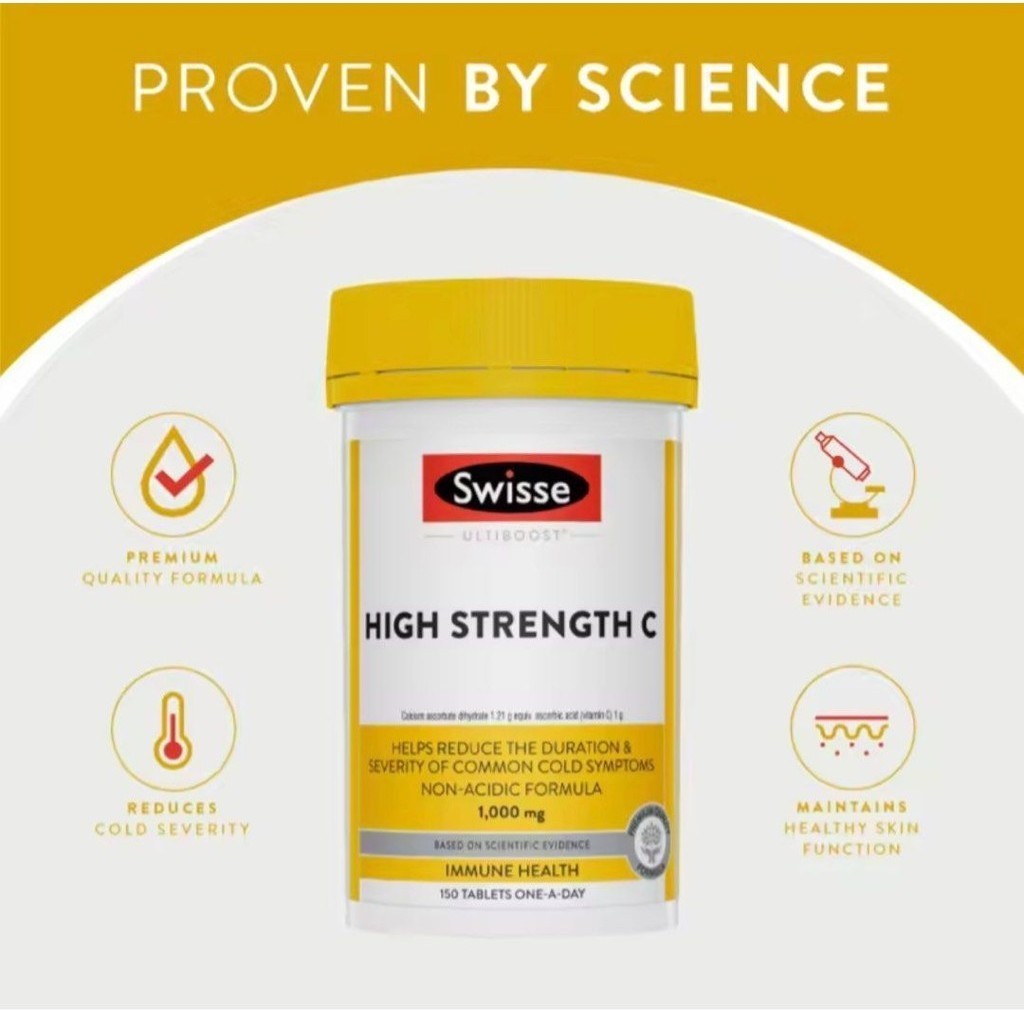 [Authorised Store] - Swisse Ultiboost High Strength C 1000mg 150 ...