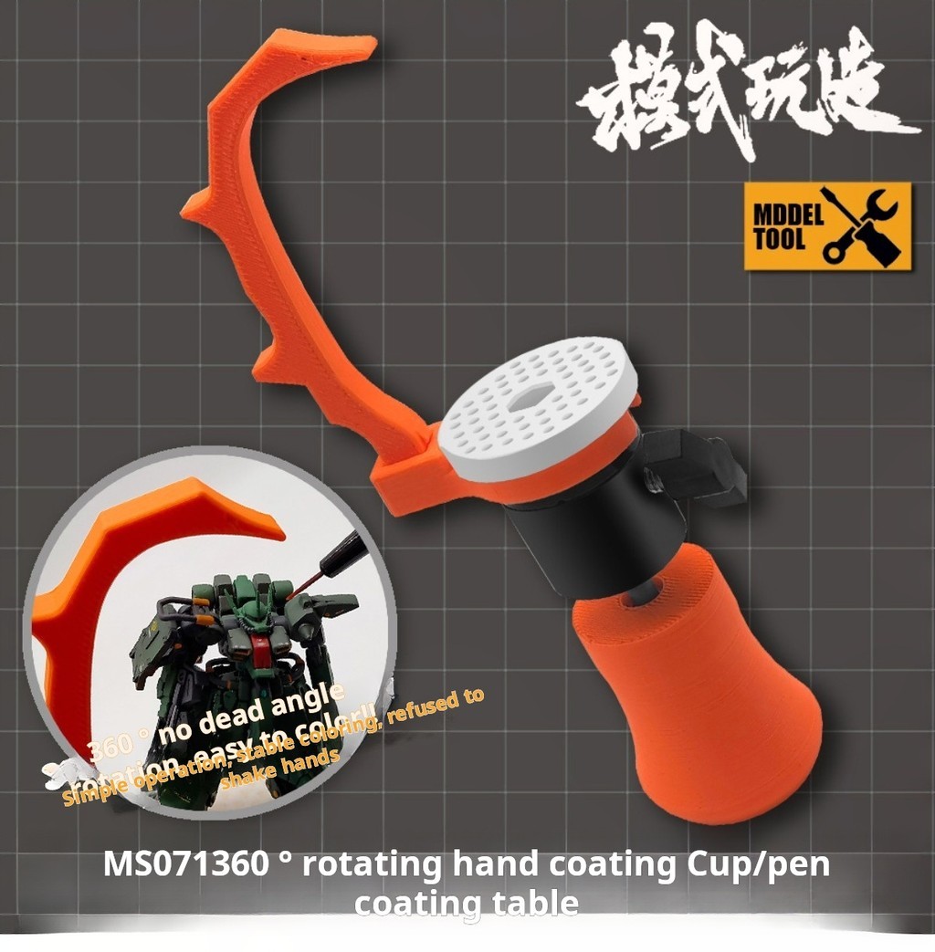 Mini Hand-held Painting Bracket Model Coloring Tools 360° Rotating ...