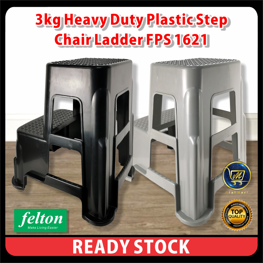 PlatMart - FELTON Heavy Duty Plastic Step Chair Ladder / Tangga Plastik ...