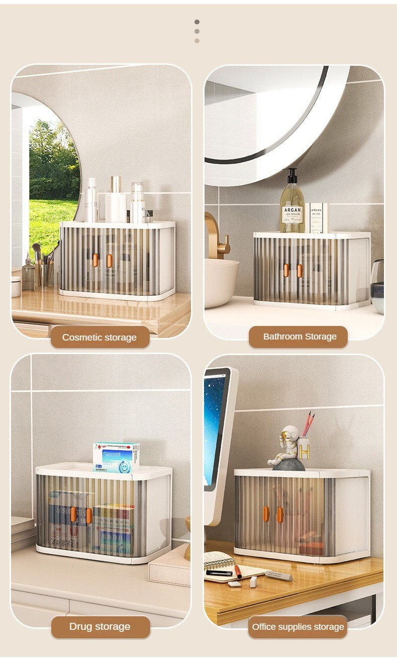 【SG Seller】 Foldable Desktop Storage Box Small Desktop Organize Your ...