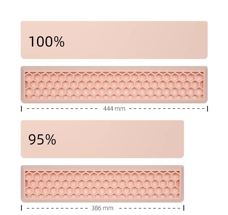 Black/Pink Mechanical Keyboard Silicone Wrist Rest Keyboard Rest Wrist ...