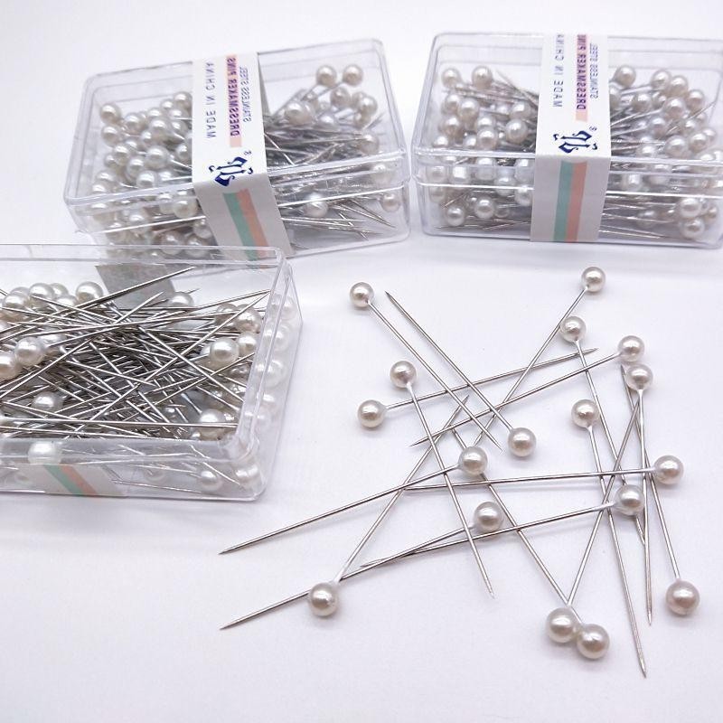 100PCS High Quality Stainless Steel Head Pin Eye Pins 38mm Patchwork ...