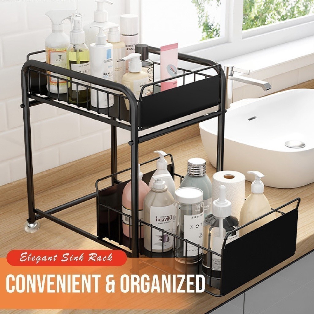 🇸🇬Koala Home🔥Under Sink Rack Sink Rack Kitchen Storage Shelf Rack Home ...