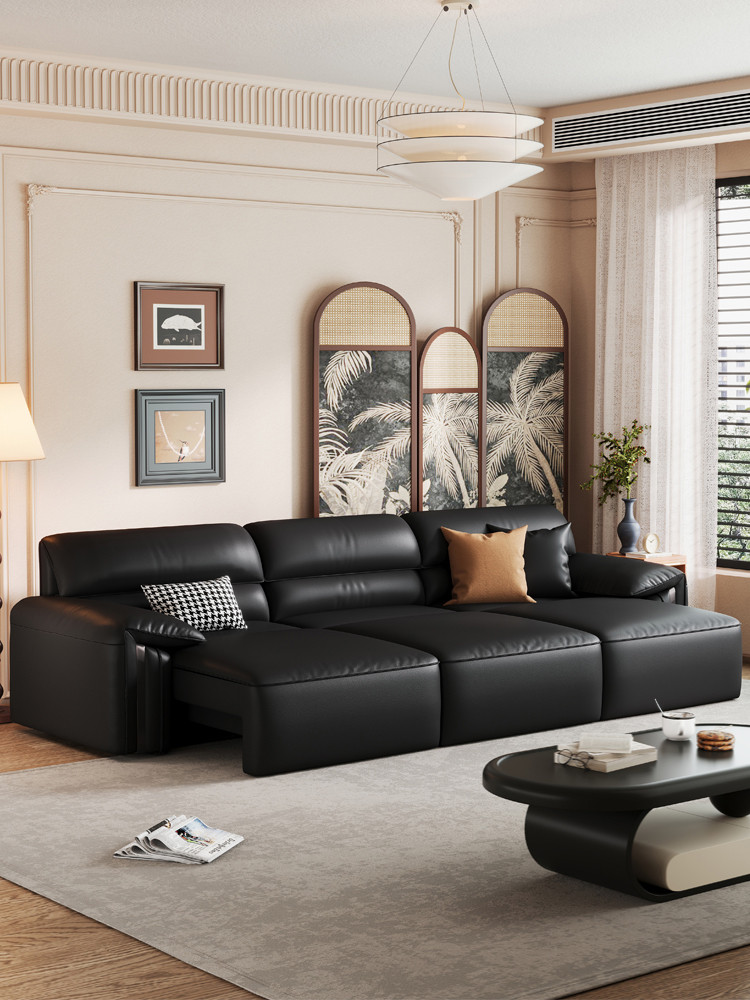 Wall Function Leather Extendable Zero Electric Sofa, Living Room ...