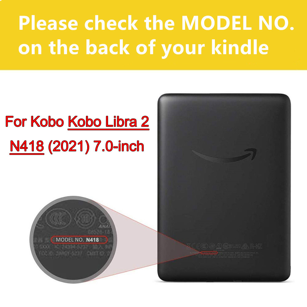 For Kobo Libra 2 N418 2021 7.0" Case e-Book Readers Amazon Kobo Kobo ...