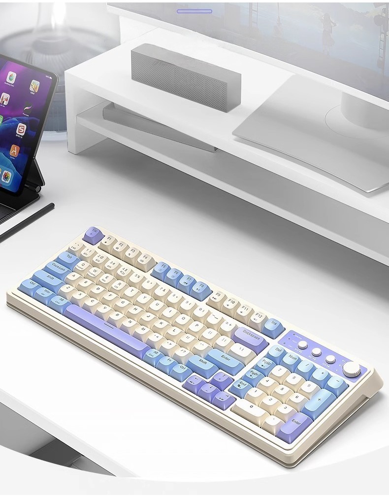 AULA S99 RGB Wireless 2.4G Bluetooth Wired Three-mode Keyboard ...