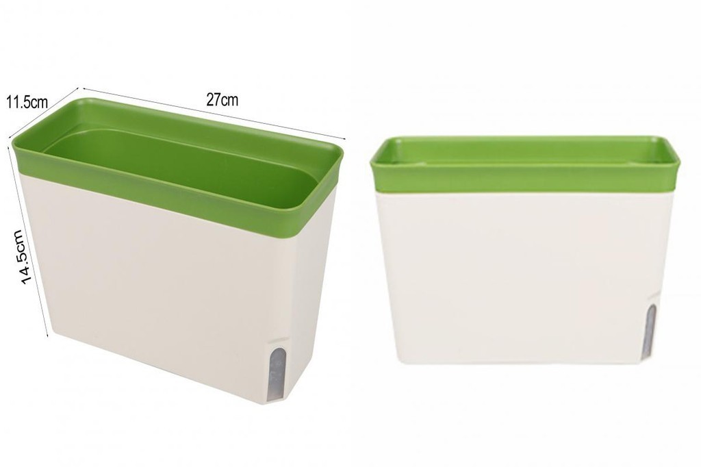 Moamegift Double Layer Plant Pot Self Watering Windowsill Pot Modern ...