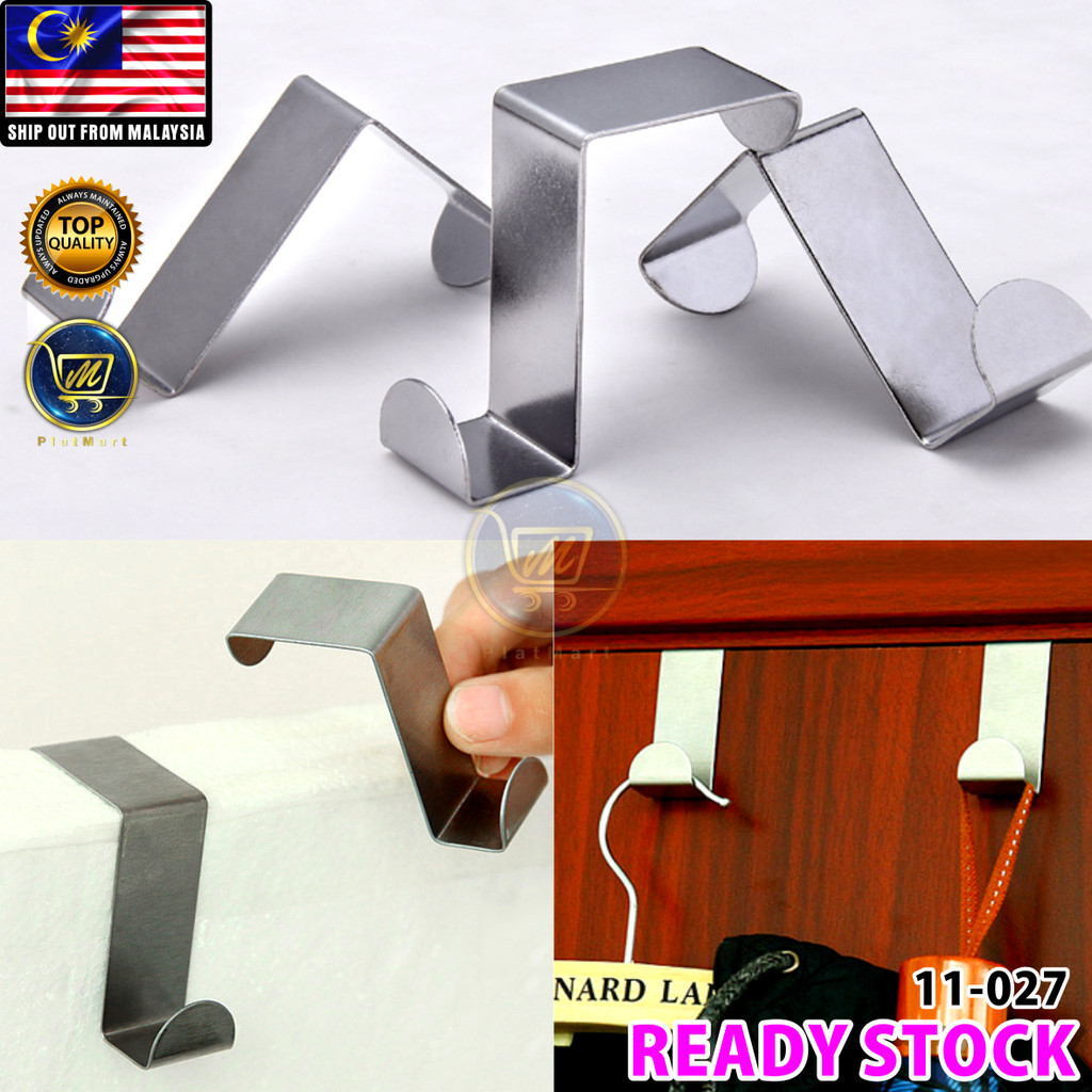 PlatMart - 1PCS, Stainless Steel Z-Shaped Bathroom Cabinet Door Hook ...