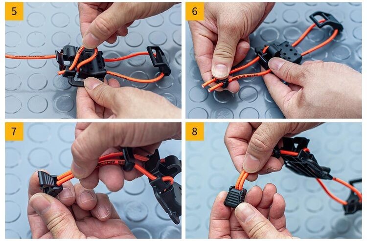 Molle Clips Molle Web Dominator with Elastic String Multipurpose ...