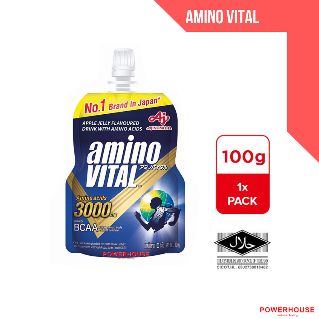 Ajinomoto Amino Vital (100g x 1 pack) - Energy Gel, Recovery, Endurance ...