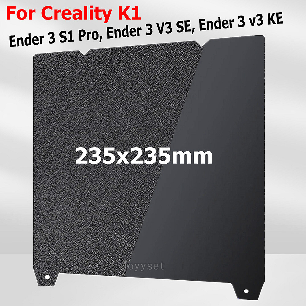 Smooth Black PEI Sheet for Creality K1 Build Plate Ender 3 V3 SE , V3 ...