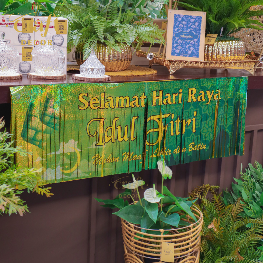 The Craft Decor Hari Raya Laser Banner | Sepanduk Hari Raya | Home ...