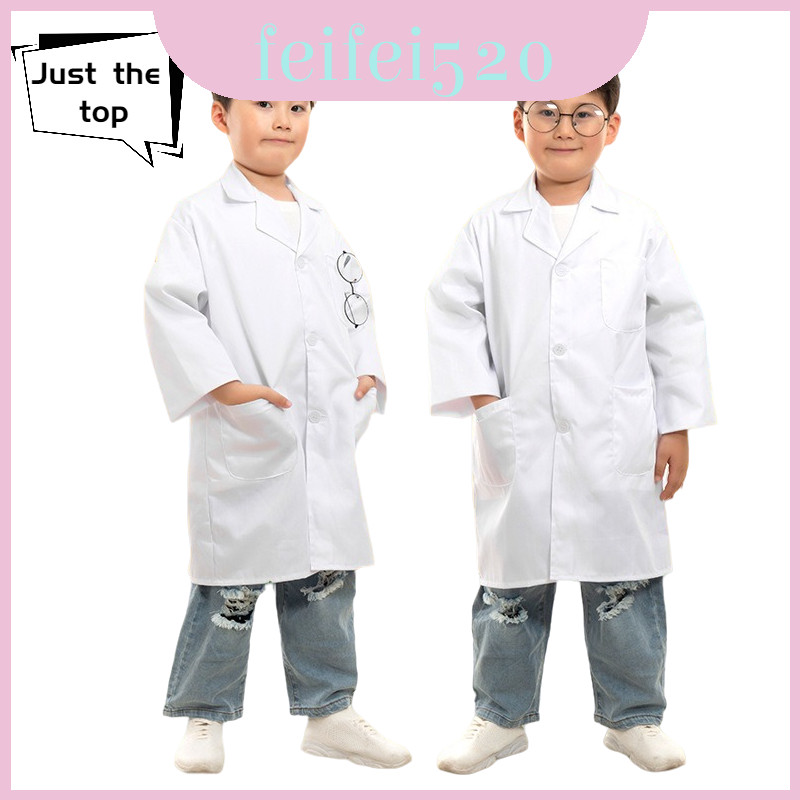 Kids Coat Doctor White Lab Coat For Science Roleplay Experiments ...