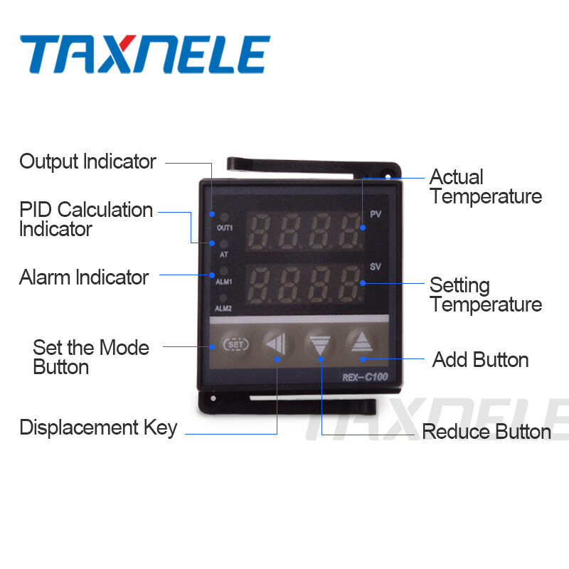 Mutil Input Economical Temperature Controller Rex C100 Universal Input Relay Output Ssr Output