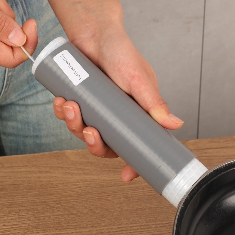 Anti-scalding Stainless Steel Pot Handle Silicone Sleeve Wok Handle ...