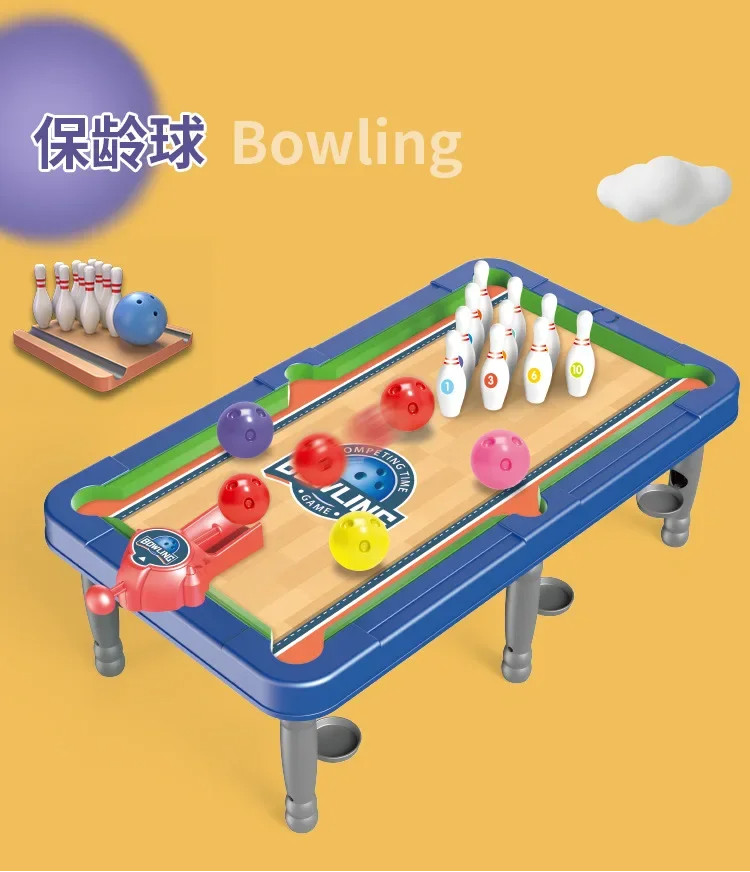 6-in-1 Table Top Sports Game Set Tabletop Soccer Basketball Ice Hockey ...