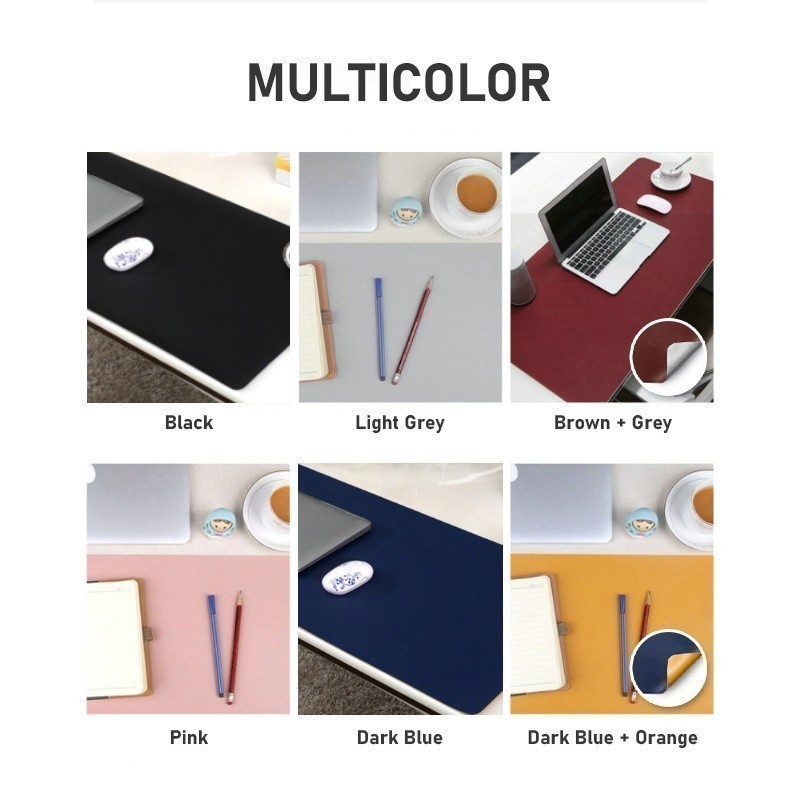 🇸🇬Koala Home🔥Waterproof Leather Desk Mouse Pad - Large Desktop Table ...