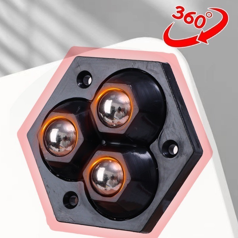 4Pcs Heavy Duty Furniture Moving Casters Self Adhesive Stainless Steel ...