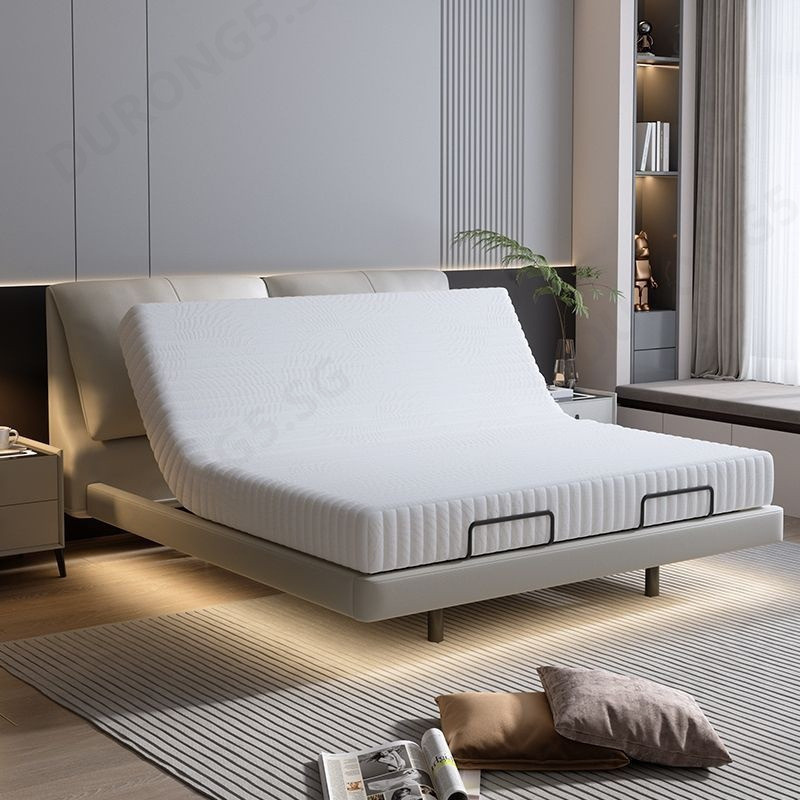 Bed Frame Intelligent Bed Genuine Leather Mattress Suspended Electric ...
