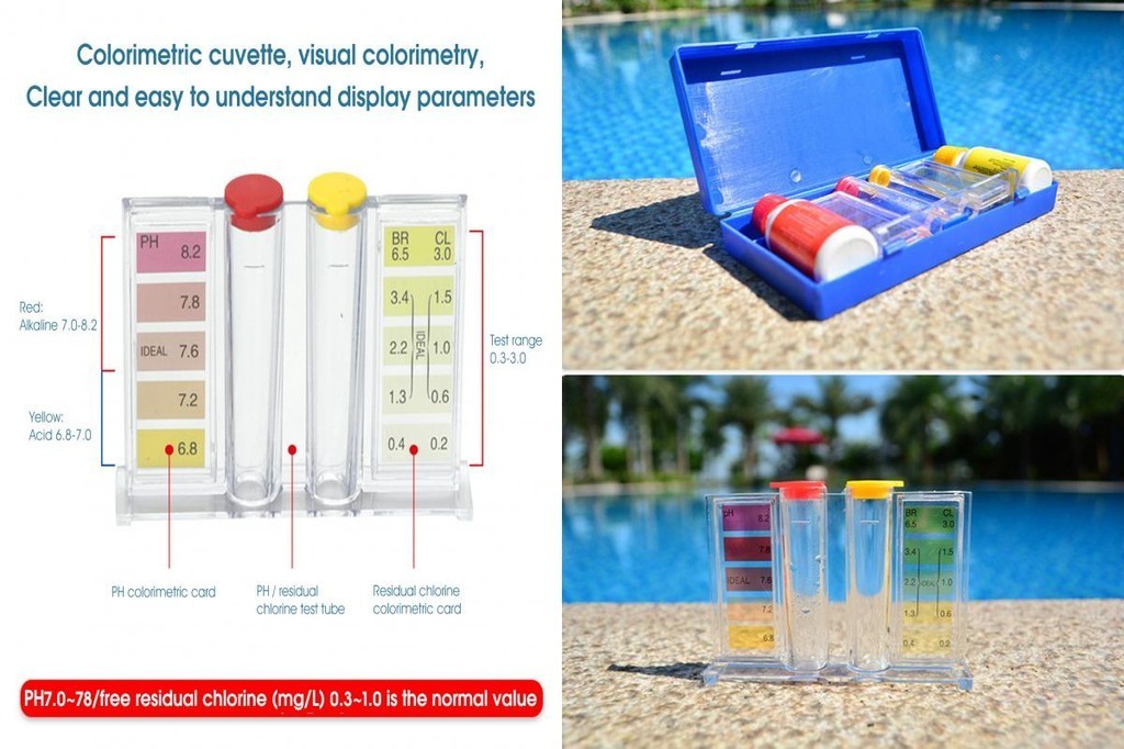 Water Quality Test Kit Precise High Purity Portable Reagent PH Chlorine ...