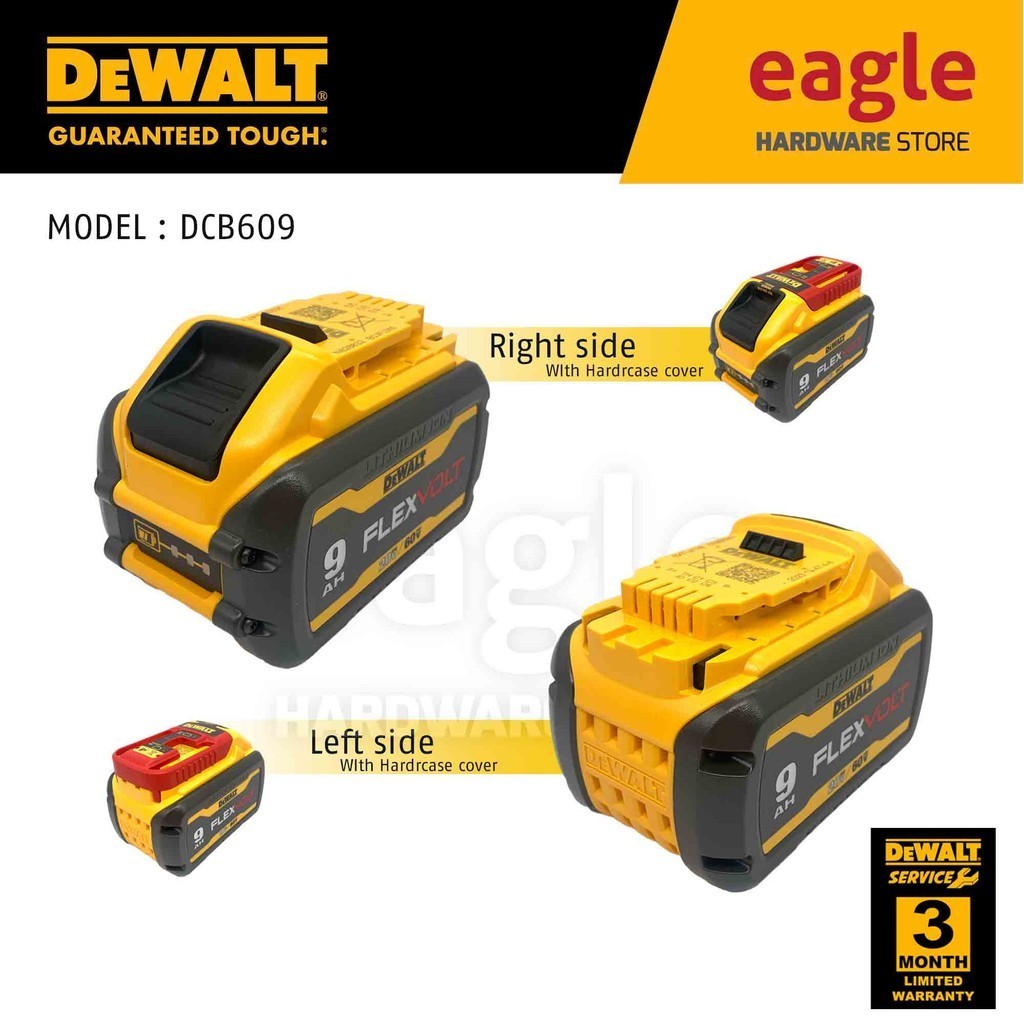 Dewalt Flexvolt DCB609-B1 ( DCB547-XJ ) 54 / 60V 9.0 Ah Battery Pack ...