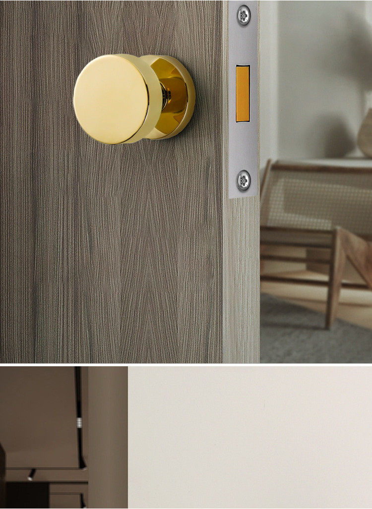 Invisible Door Lock Single-Sided Lock Concealed Lock Indoor Bedroom ...